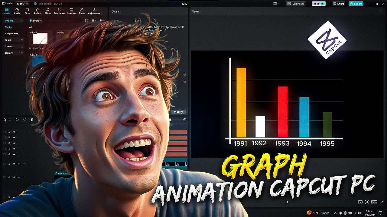 Graph Animation In CapCut PC | How To Make Graphs In CapCut PC ...