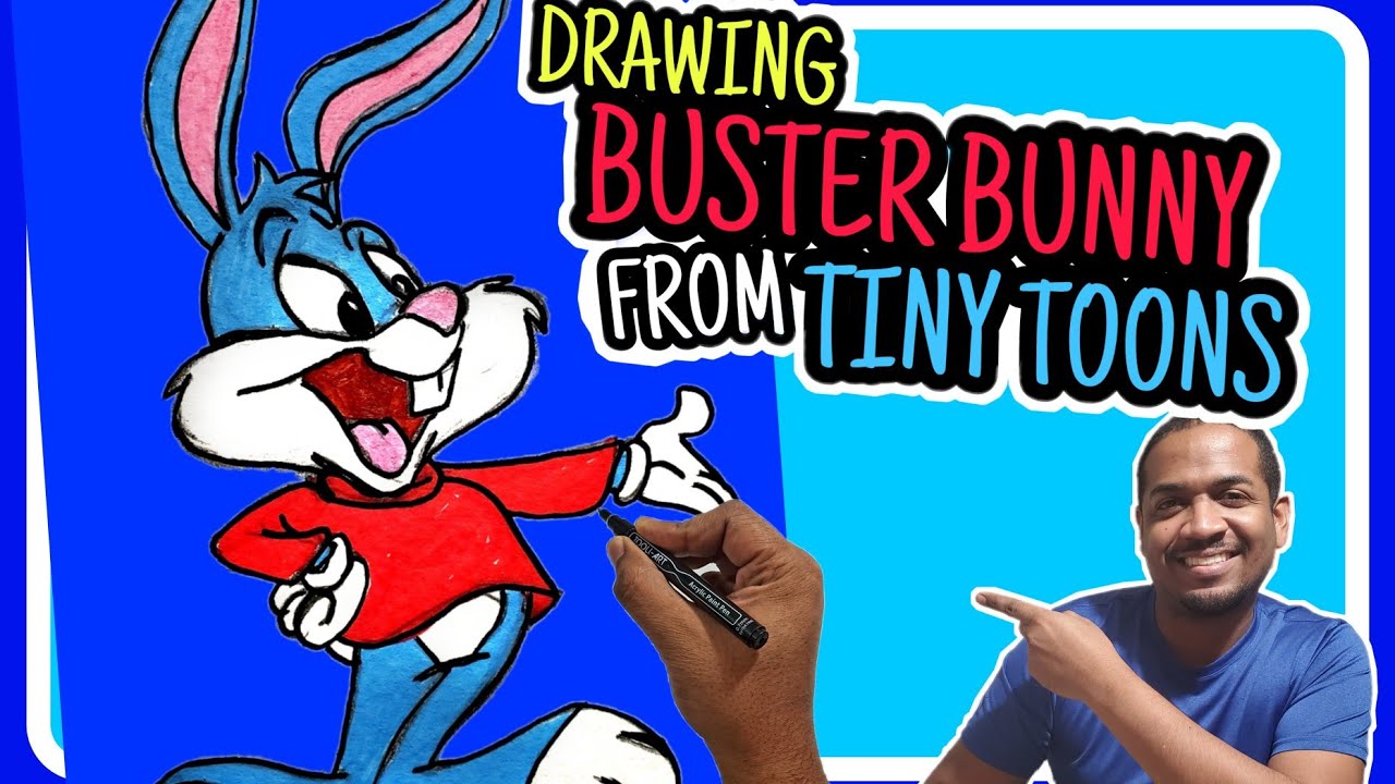 Easy Drawing Buster Bunny - YouTube