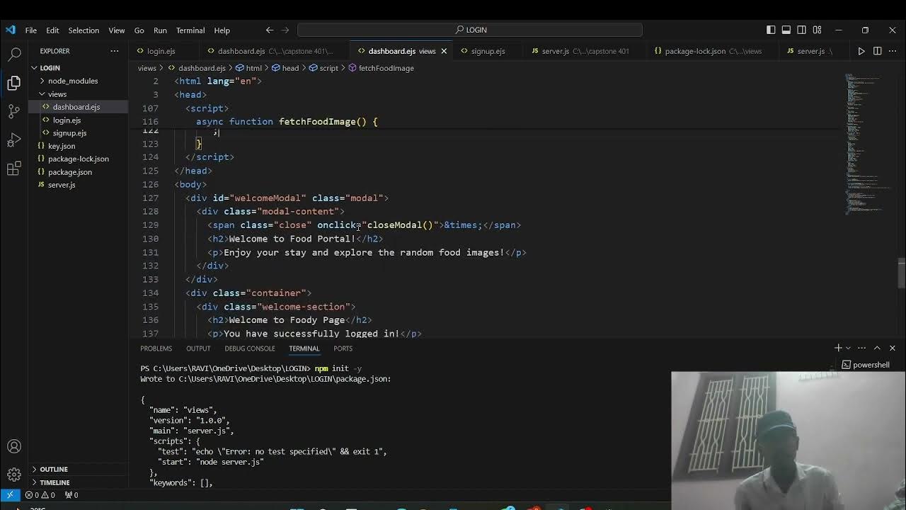 Creating a web application using node js and express ks and firestore - YouTube