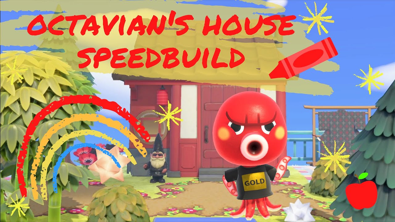 🐙 OCTAVIAN HOUSE SPEEDBUILD 🐙 ANIMAL CROSSING: NEW HORIZONS - YouTube