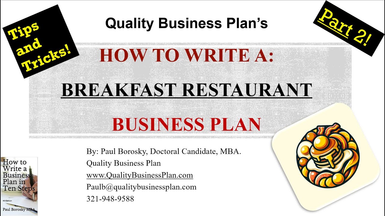 How to write a Breakfast Restaurant Leasing Business Plan (Part 2) by ...