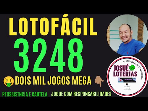 LOTOFACIL 3248. VEJA OS ALERTAS ATUALIZADO AQUI - YouTube