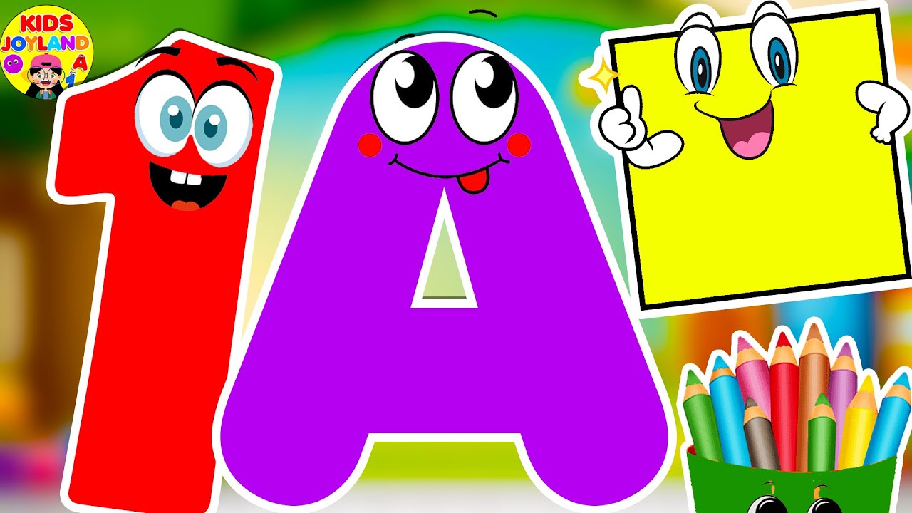 Preschool Learning | Learn ABCD | Colors Name | Numbers | Shapes ...