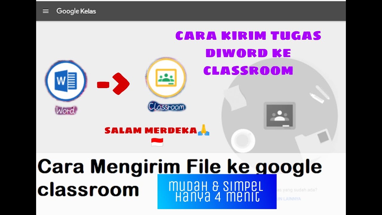 CARA KIRIM TUGAS DI MICROSOFT WORD KE CLASSROOM - YouTube