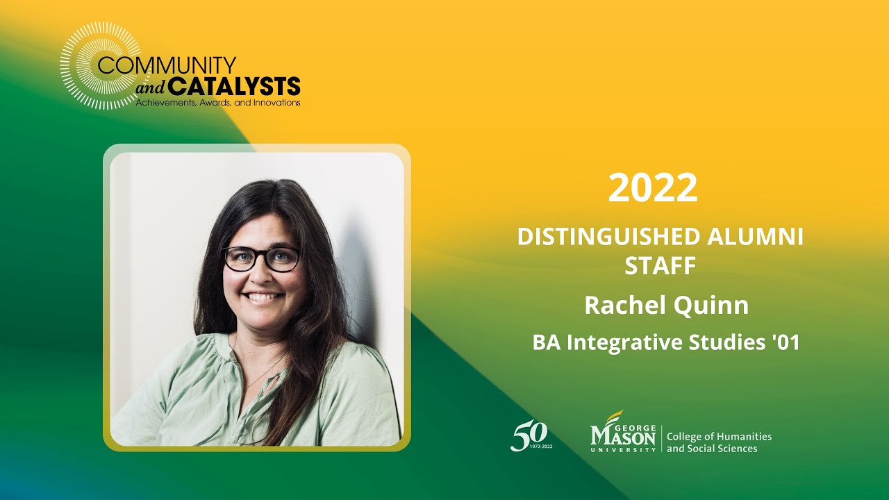CHSS Distinguished Alumni - Staff | Rachel Quinn - YouTube