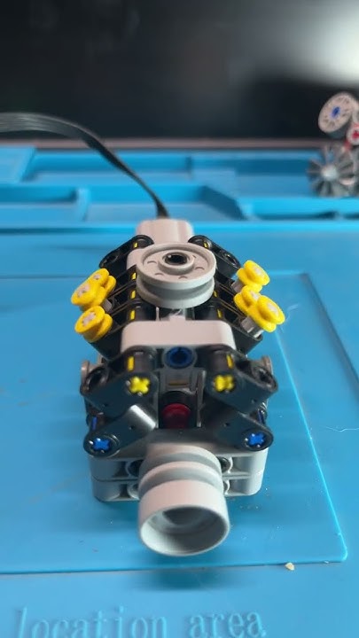 Compact Lego V6 engine - YouTube