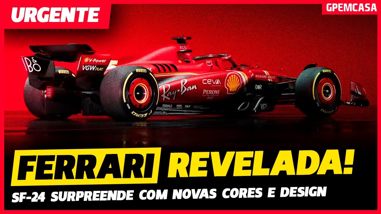 URGENTE: FERRARI REVELA NOVO CARRO PARA TEMPORADA 2024 DA FÓRMULA 1 ...