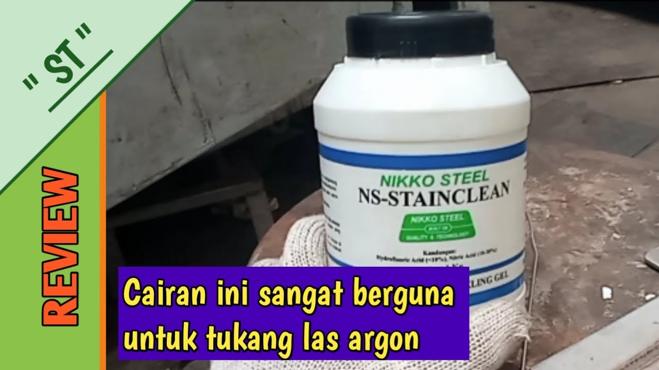 NS-STAINCLEAN cairan pembersih bekas las stainless - YouTube