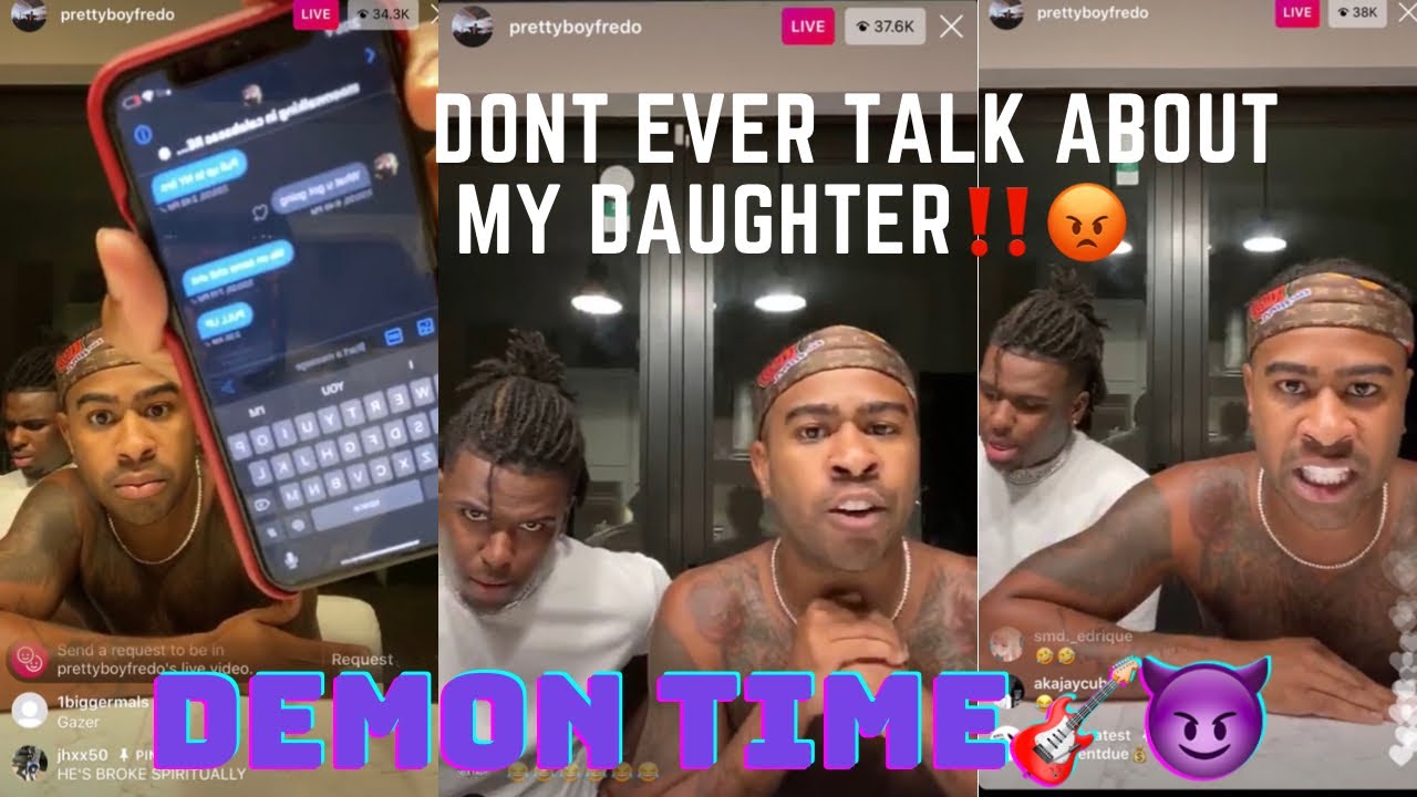 I GOT MAD! DDG TALKS ABOUT PRETTYBOYFREDO'S DAUGHTER | Live Stream ...