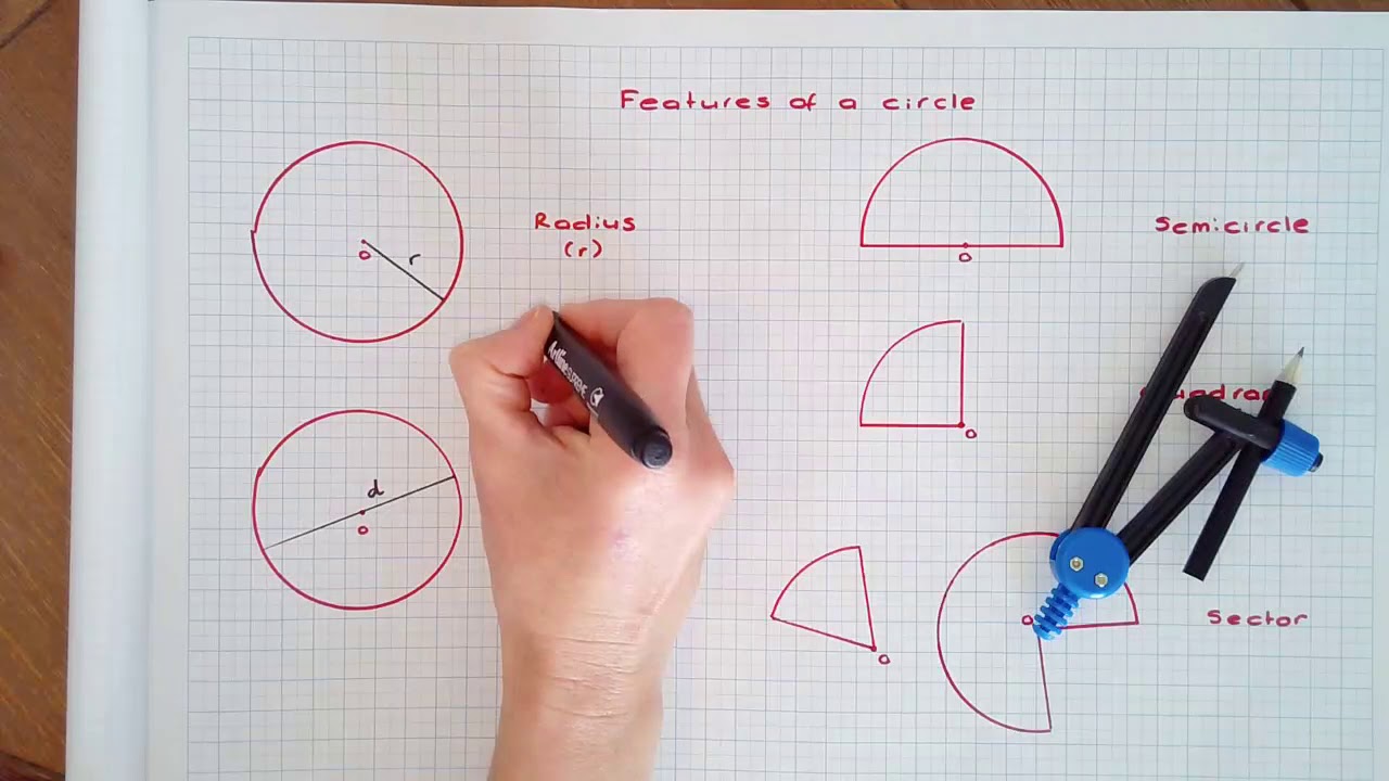 Features of a circle - YouTube