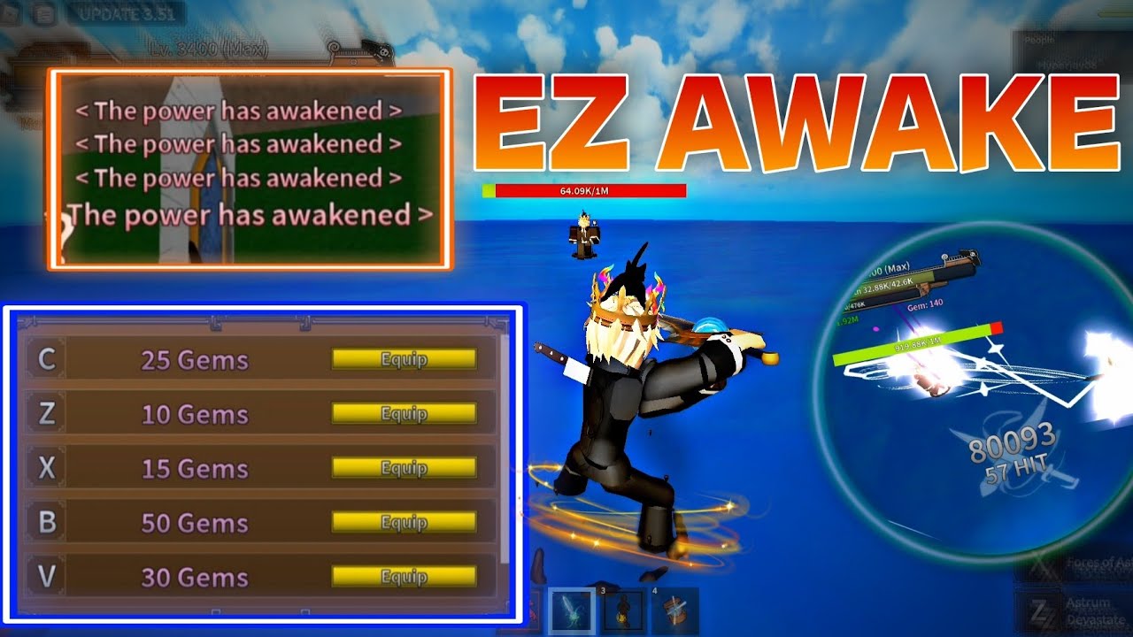 Ez AWAKENING USING LONGAEVUS In 2 Minutes | King legacy 2.51 - YouTube