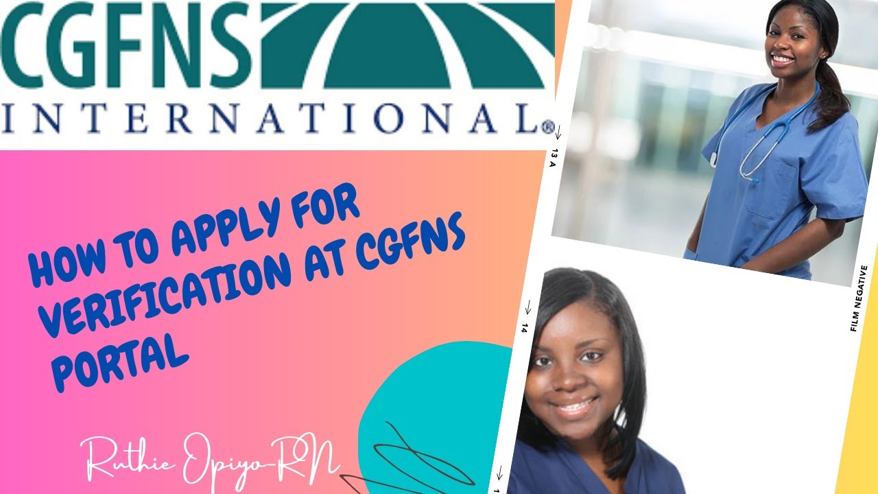 How to create CGFNS Account and Apply for Verification - YouTube