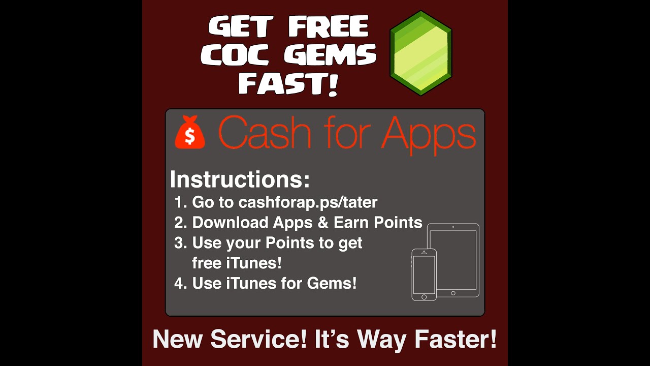 Free Gems, Diamonds, and Coins with Cash for Apps - YouTube