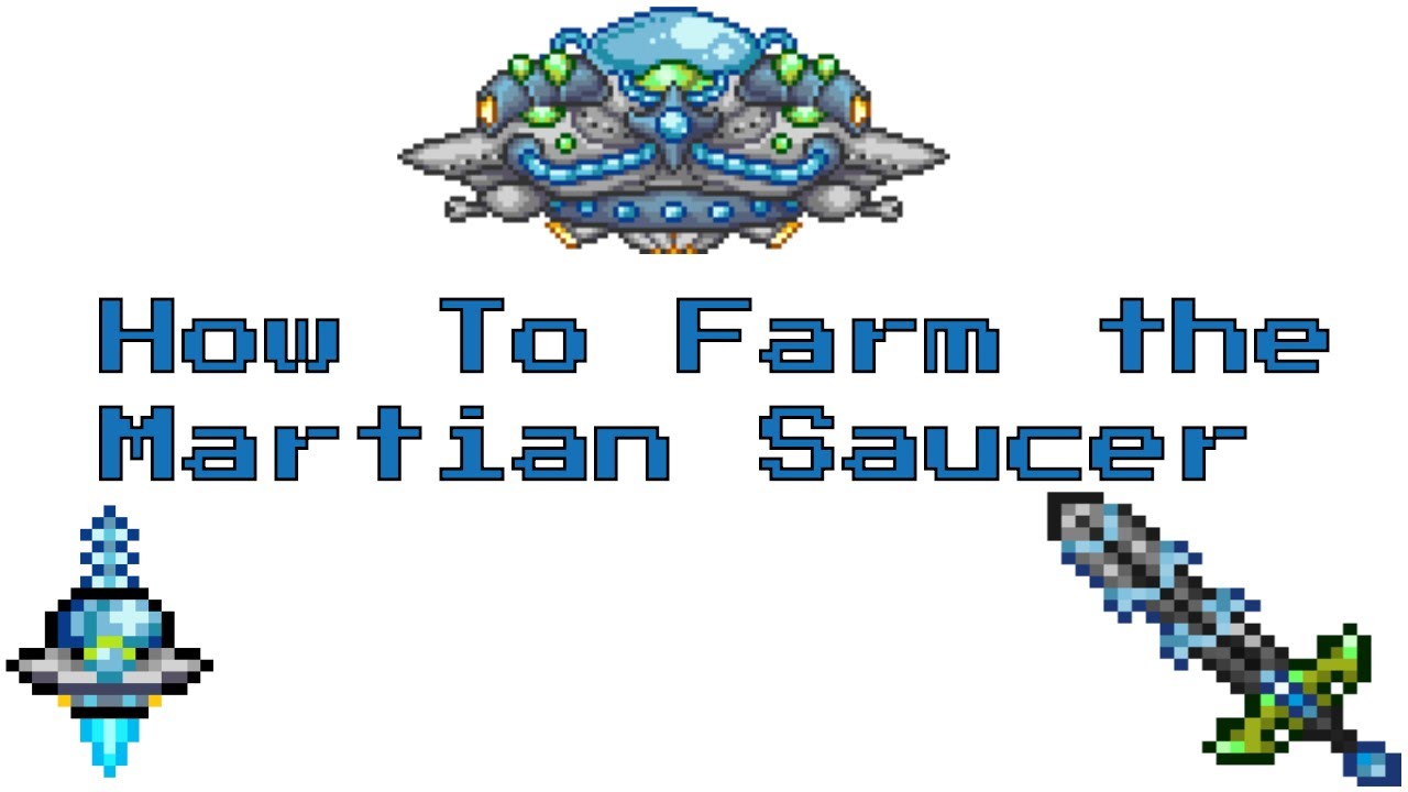 Terraria 1.3 : Martian Saucer Boss Guide!! || Easy! - YouTube