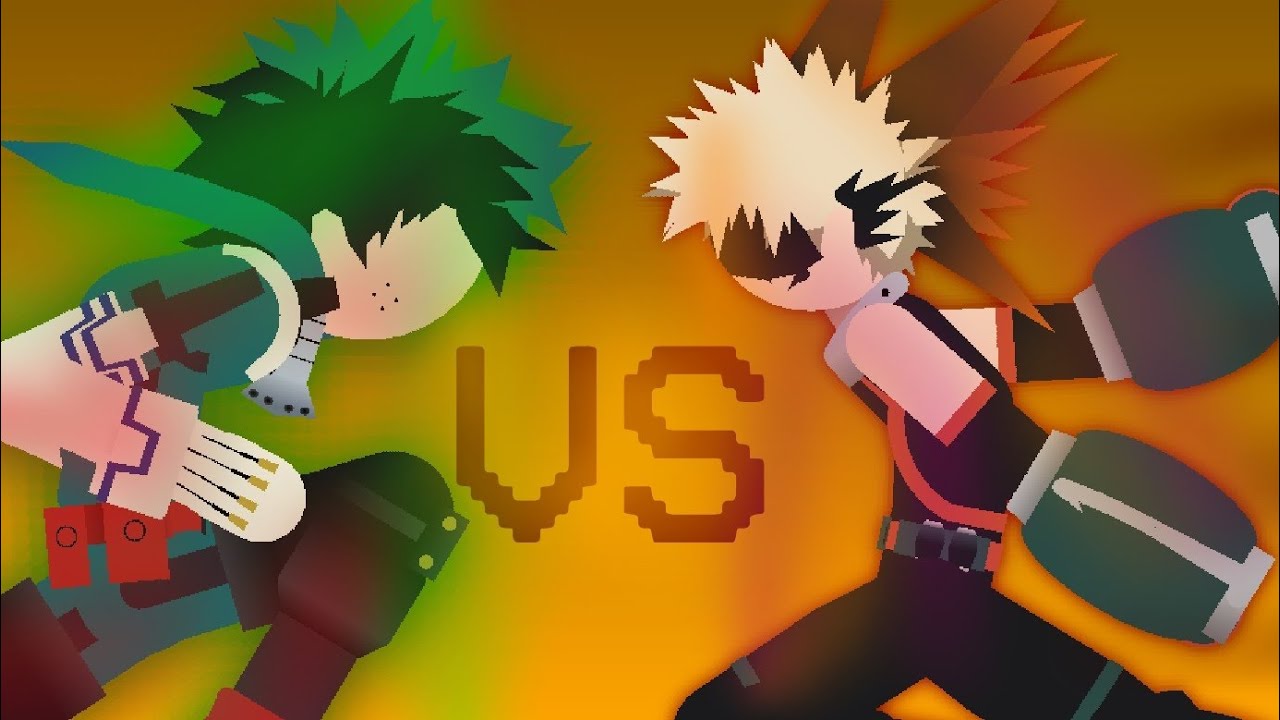 DEKU VS BAKUGO - STICK NODES ANIMATION - YouTube