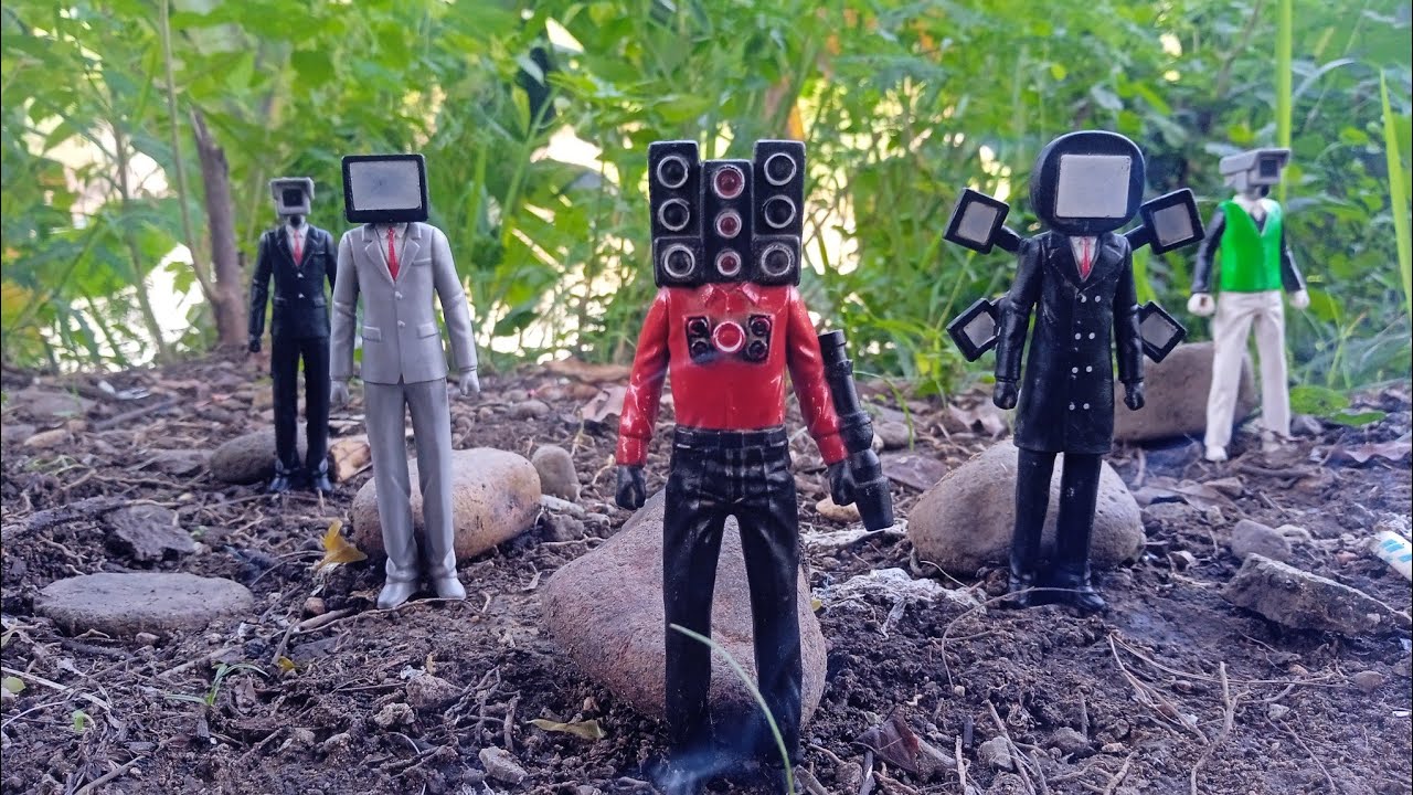 Hunting Mainan Skibidi Toilet, Cameraman, Speakerman, tvman, cctvman ...