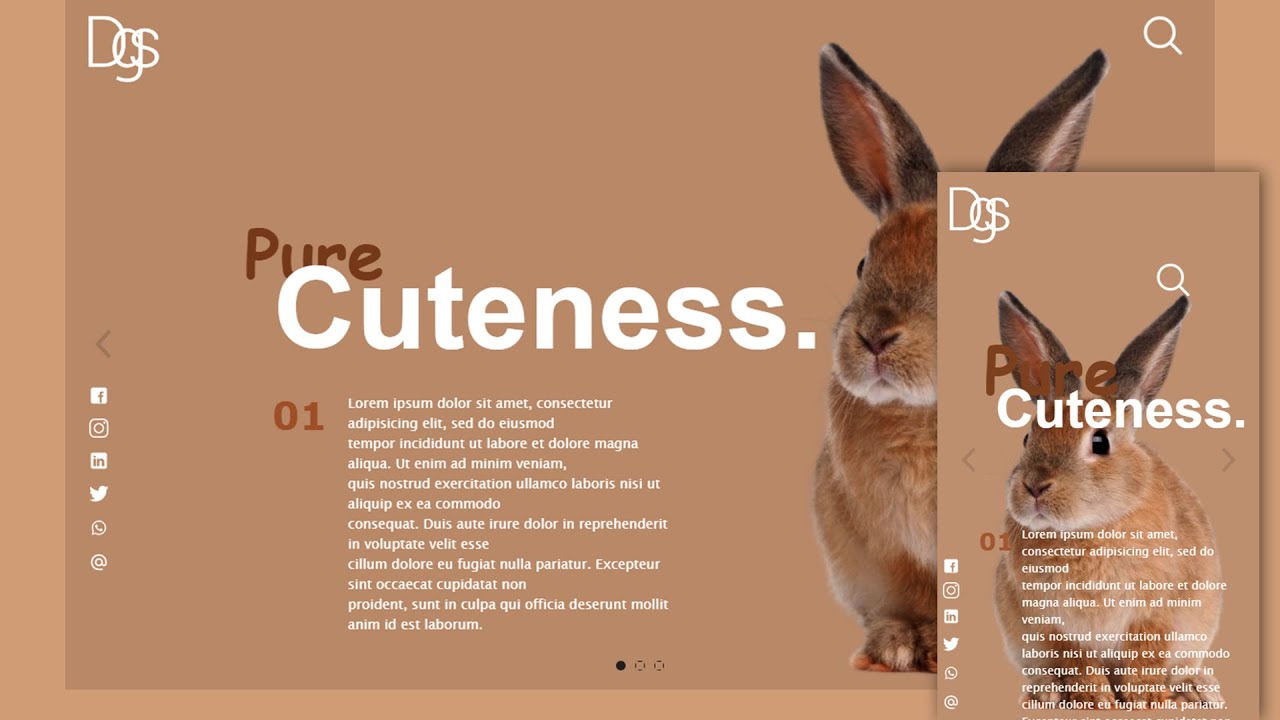 WEBDEV 25 : Responsive Web Design page Pure Cuteness - YouTube