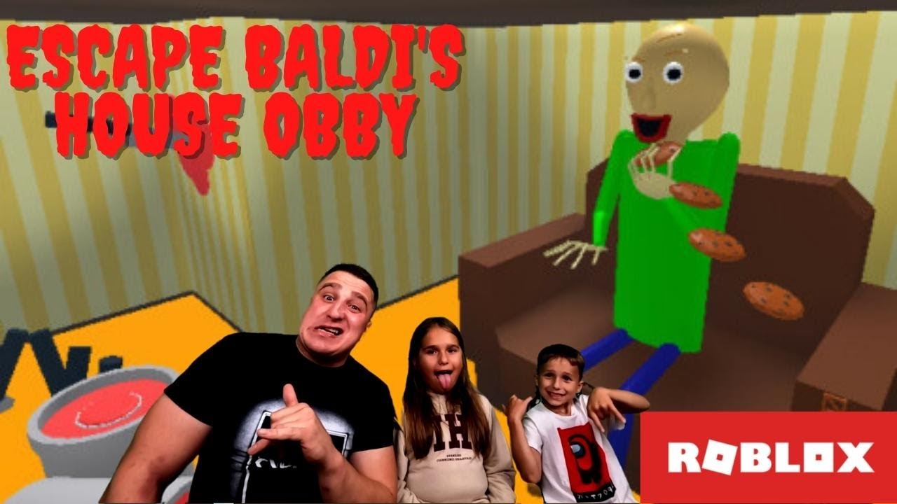 Escape Baldi's House Obby - Walkthrough - YouTube