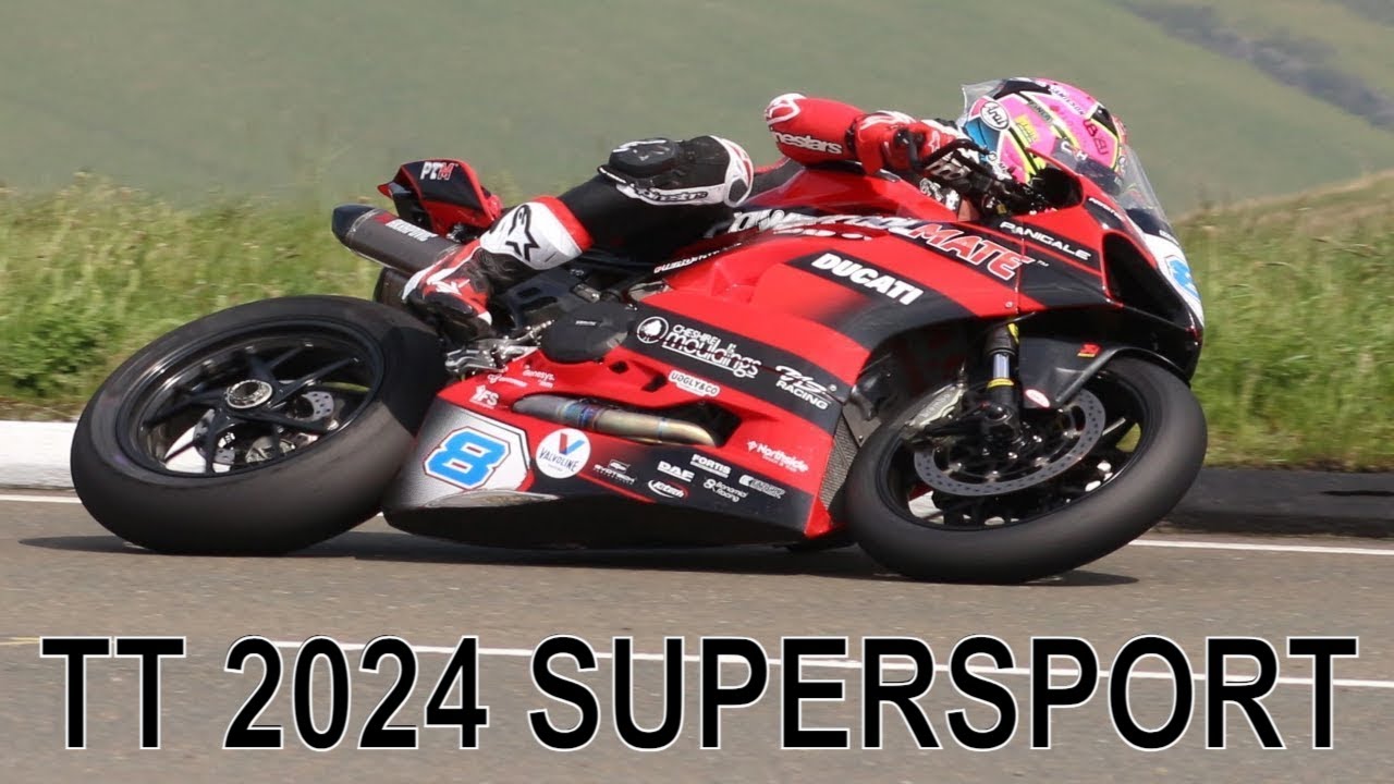 ISLE OF MAN TT RACES 2024 SUPERSPORT RACES DAVEY TODD PETER HICKMAN ...