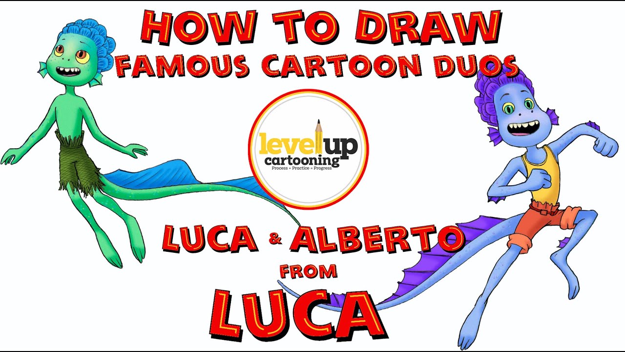 Luca Movie Step by Step Video Drawing Lesson - YouTube