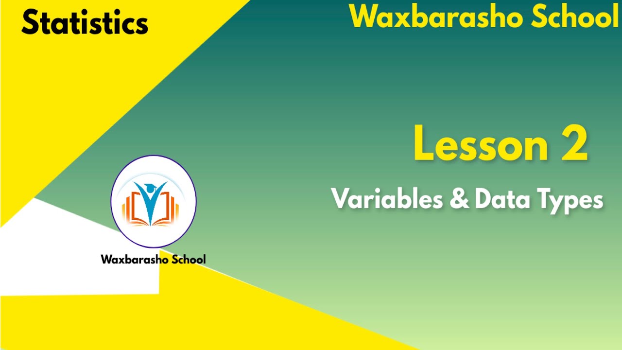 variables & types of data - YouTube