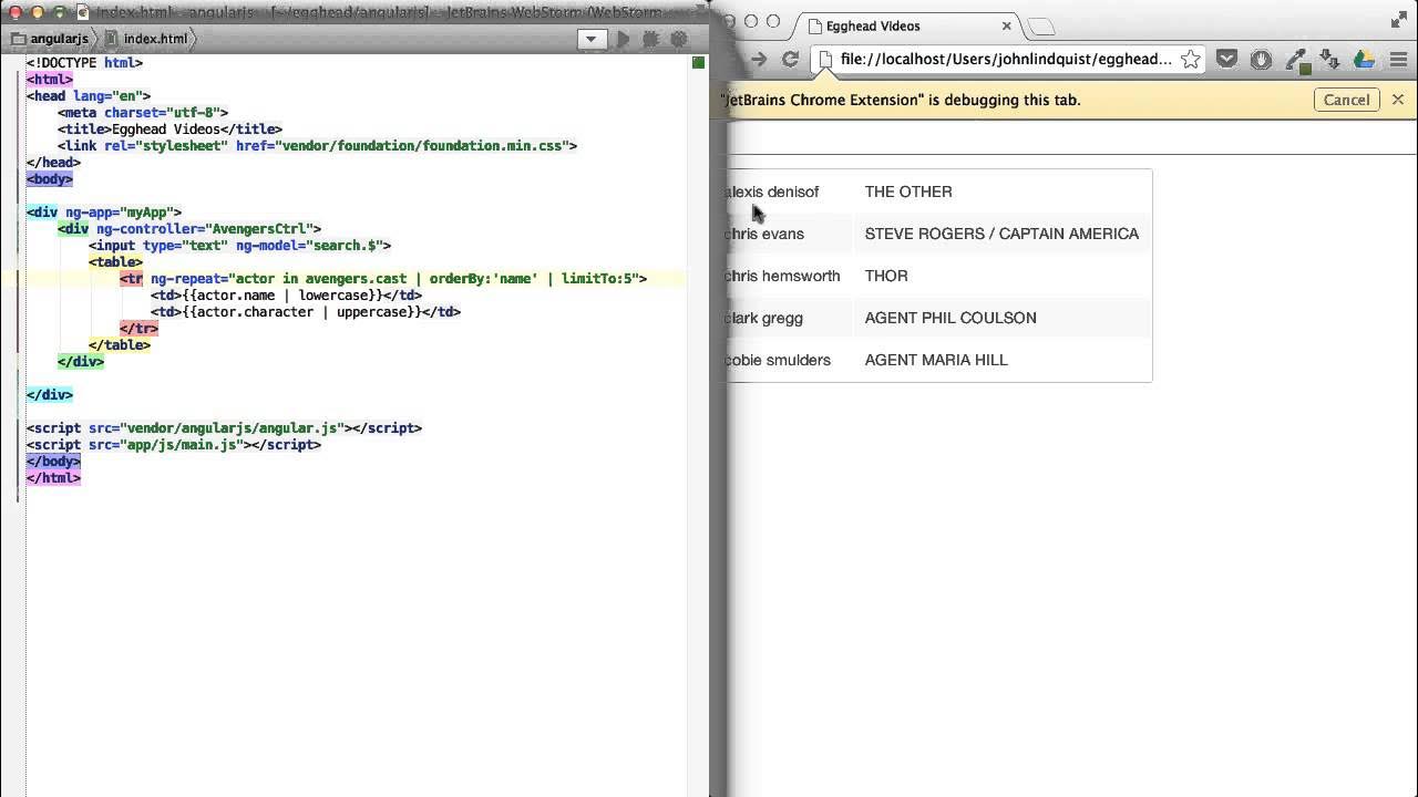 Egghead.io - AngularJS - Built-in Filters - YouTube