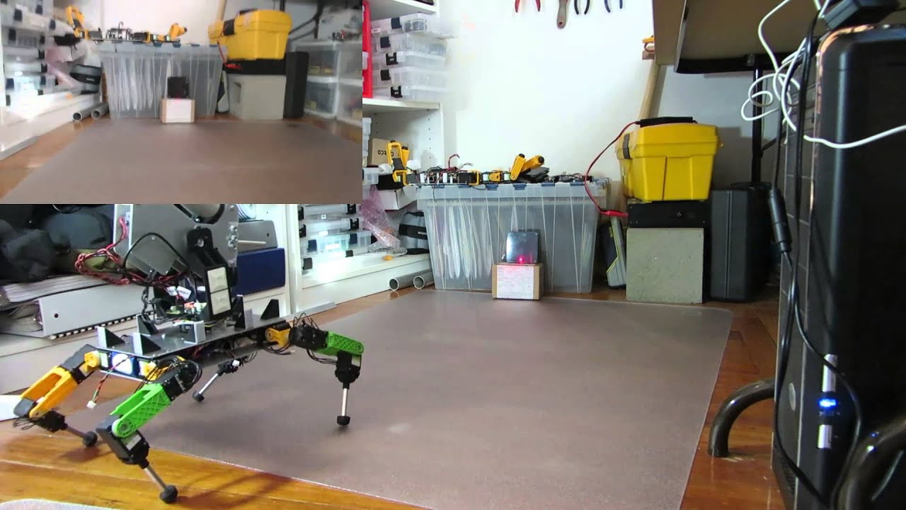 Inertially stabilized mech turret - YouTube