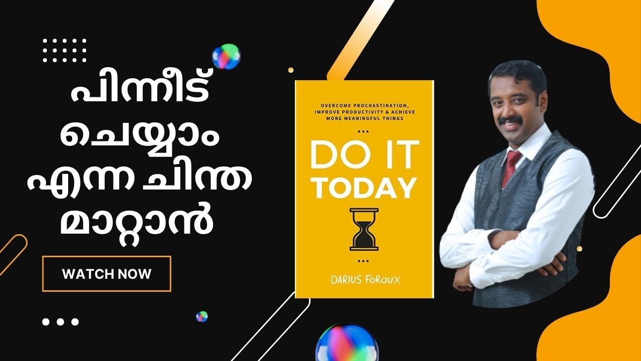 Do It Today by Darius Forex/Book Summary Malayalam - YouTube