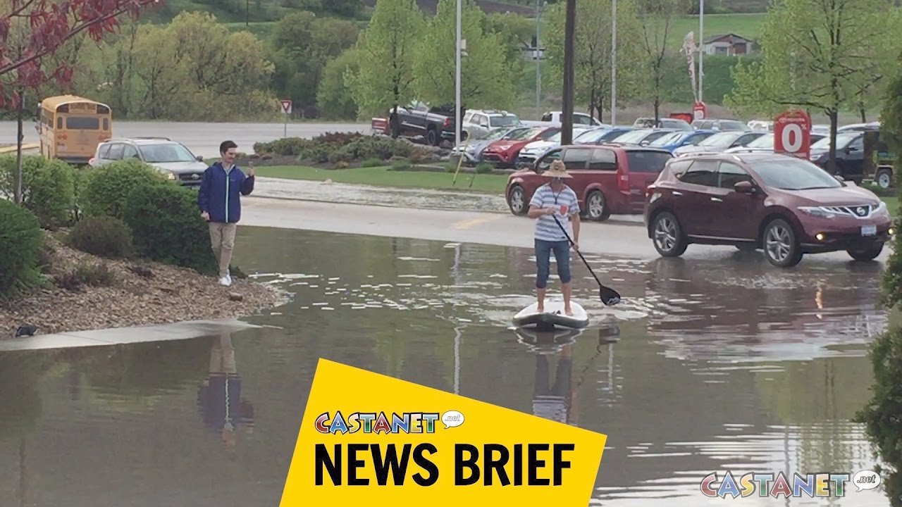Paddle board down the road - YouTube