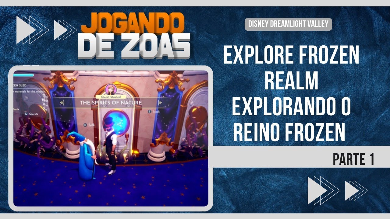 EXPLORE FROZEN REALM - EXPLORANDO O REINO FROZEN - PARTE 1/3 - Disney ...