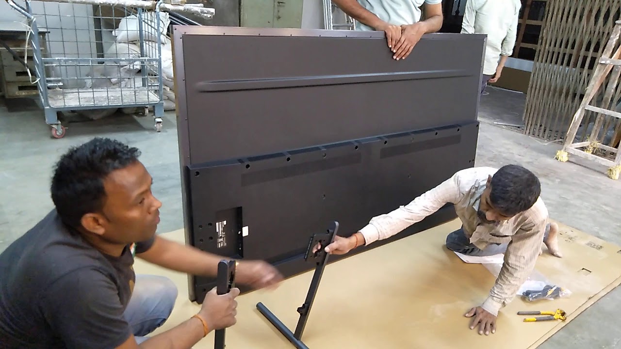 TCL 85 inches 4k LED installation Part 2 - YouTube