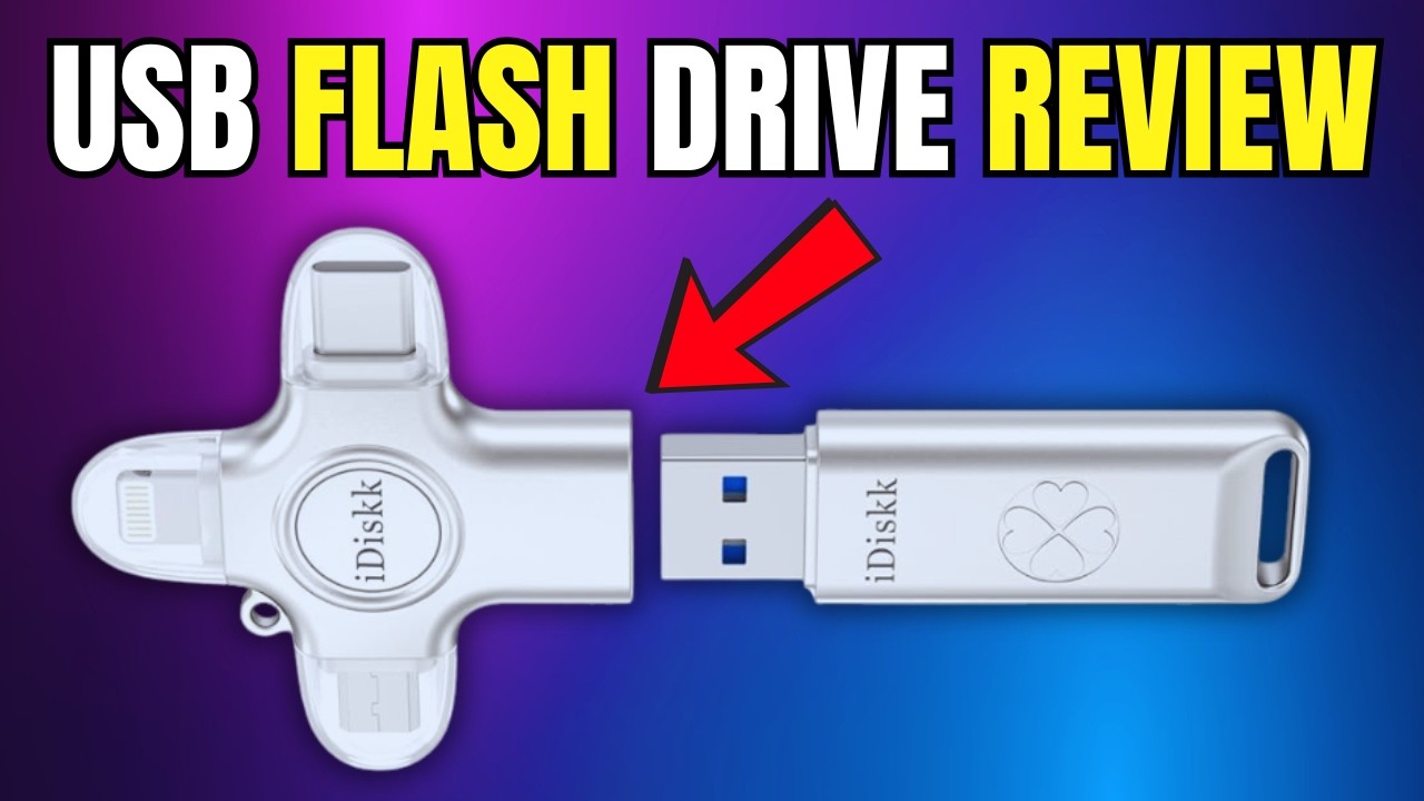 iDiskk 128GB 4-in-1 Flash Drive Review | iPhone, Android, PC Backup ...