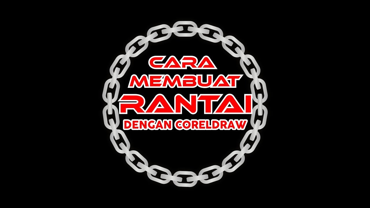 cara membuat rantai dengan coreldraw - YouTube