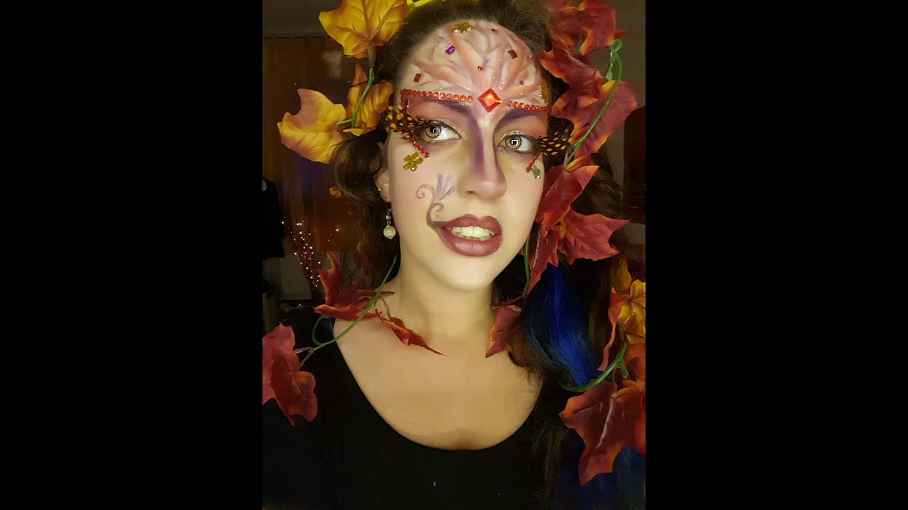 SFX Fall/Autumn Fairy Tale Special Make Up Fata d'Autunno - YouTube