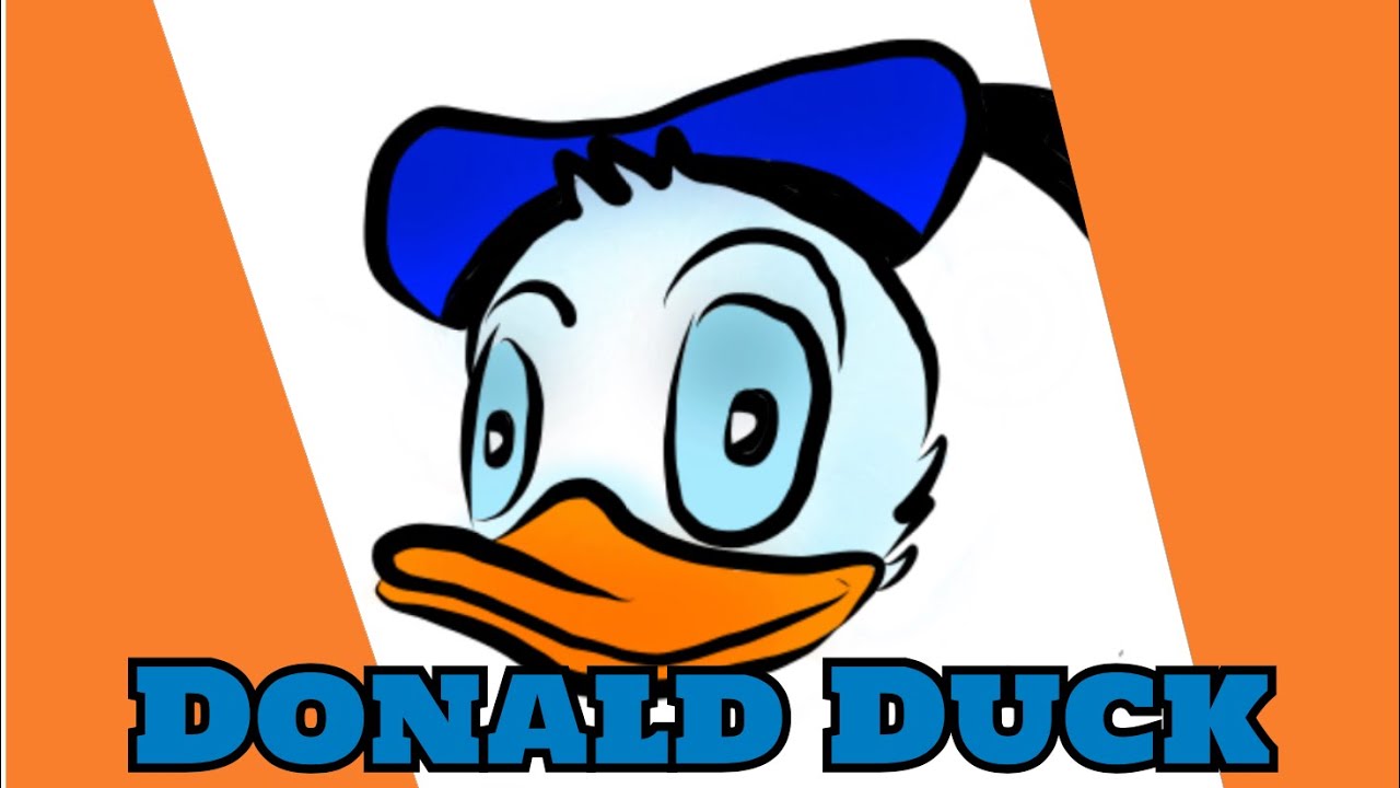 How To Draw Donald Duck Step By Step - YouTube