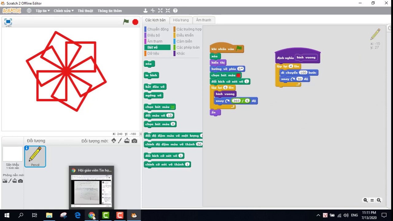 Vẽ hình trong Scratch 2 - YouTube