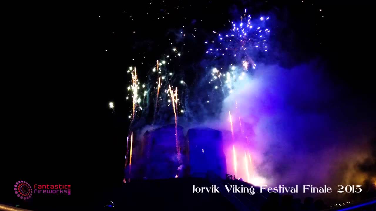 Jorvik Viking Festival 2015 Finale Fireworks Display - YouTube