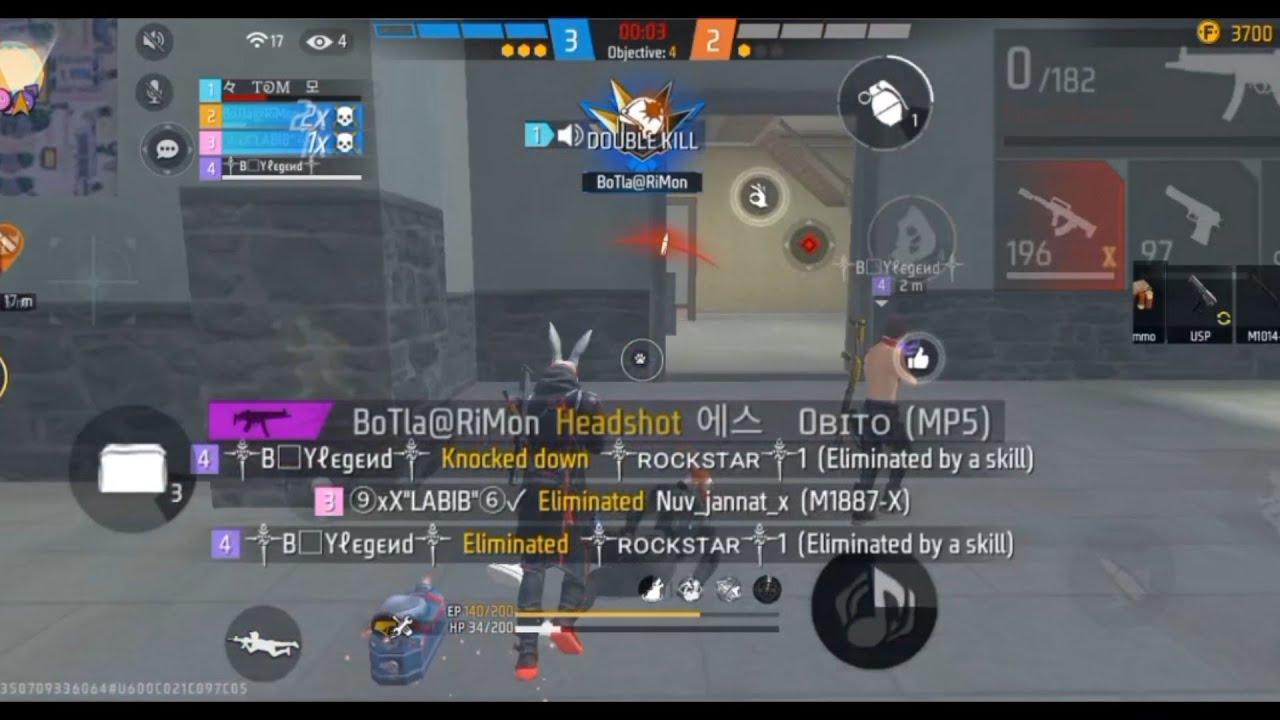 Cs Rank Gameplay! ff best gameplay!free fire gameplay video!part-3 ...