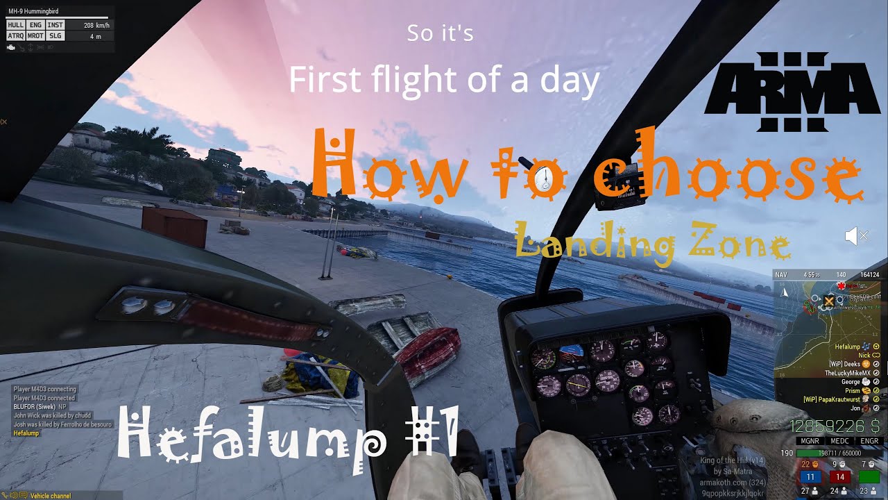 How to choose landing zones Arma 3 KOTH - Tips and Tricks № 1 - YouTube