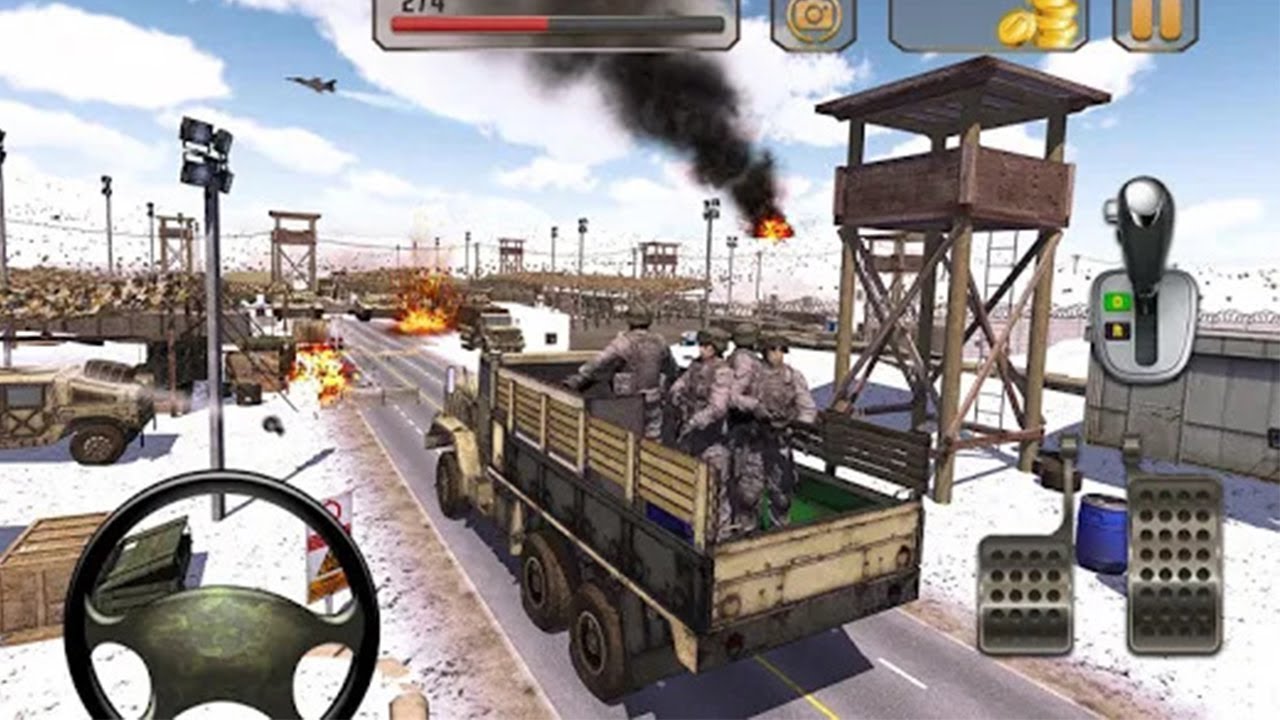 Army Truck Driver Simulator । US Offroad Military Transporter Driving ...