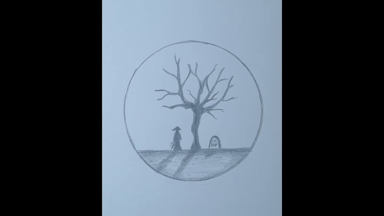 Cómo dibujar un ninja contemplando la tumba de su amada. - YouTube