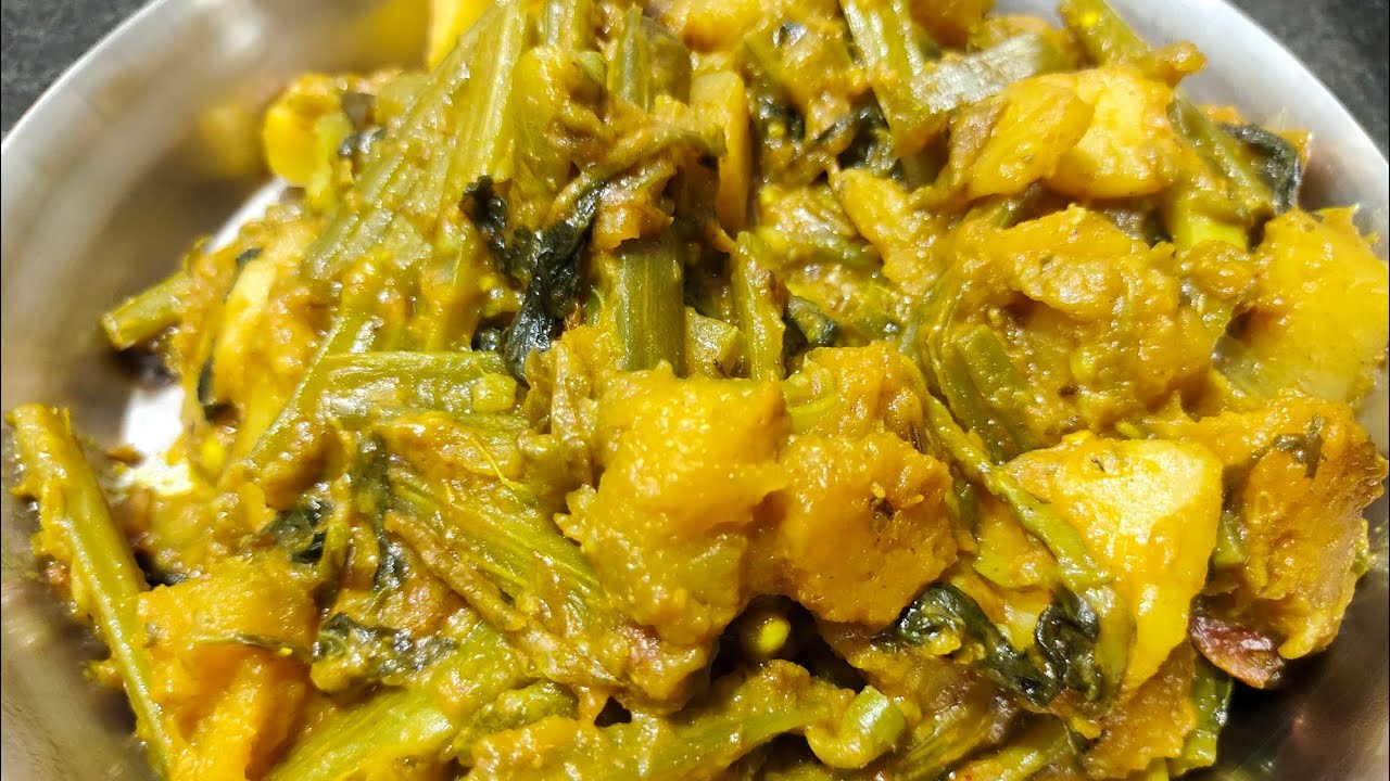 Pui Shaker Chorchori|Pui Shaak Recipe|Pui Shaak Recipe Bengali|Pui ...