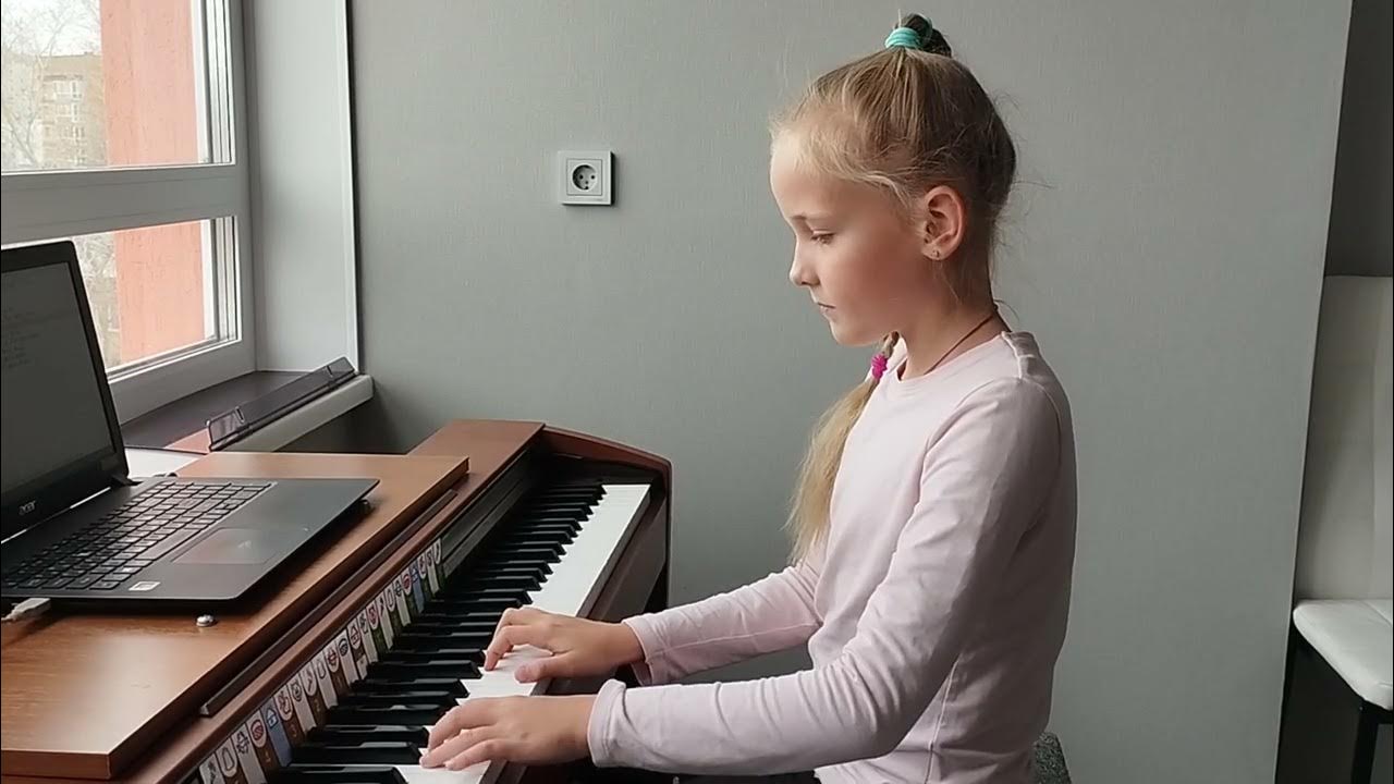 Soft Mozart Academy 2024: Valeria (8) plays exercise Kolobok - YouTube