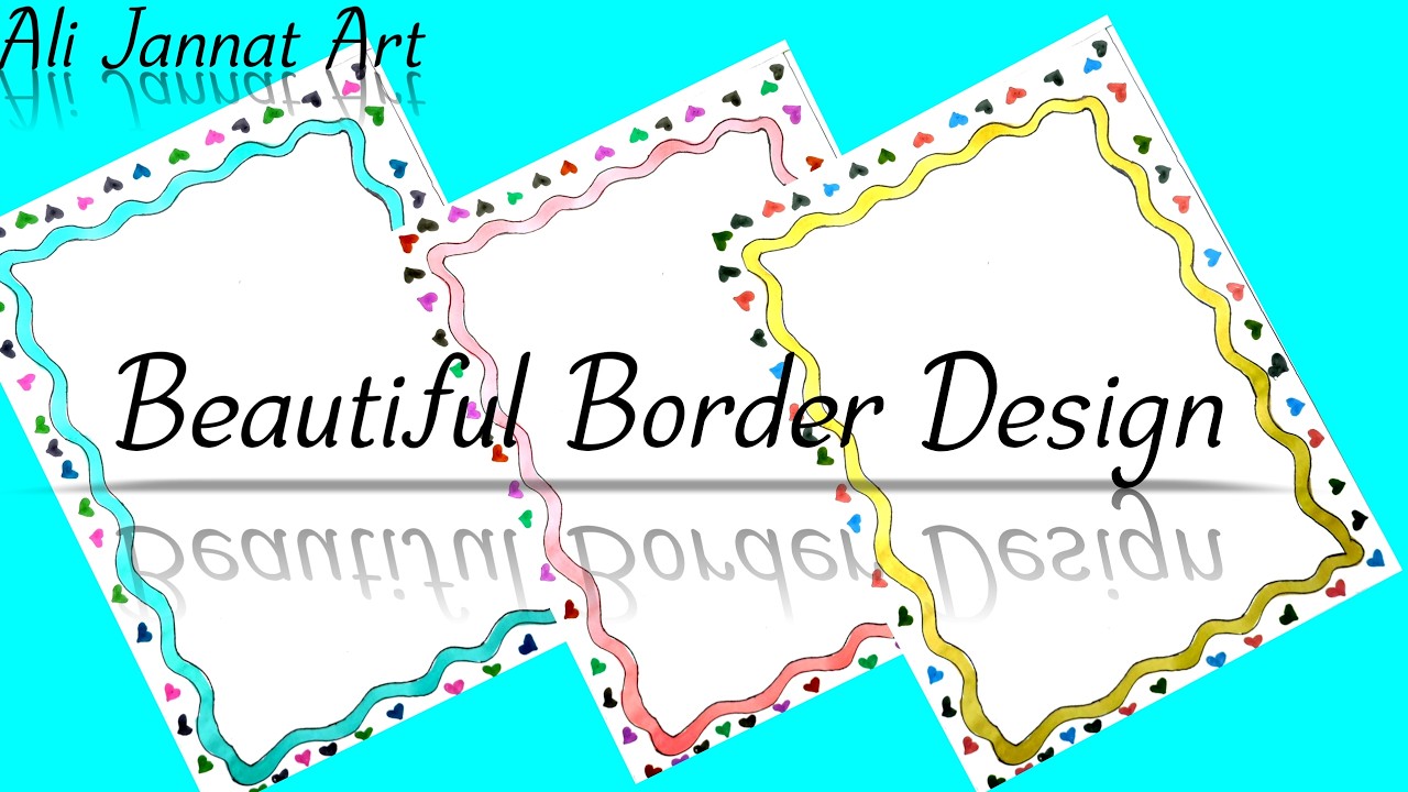 Beautiful Border Design || project design || corev Page design ...