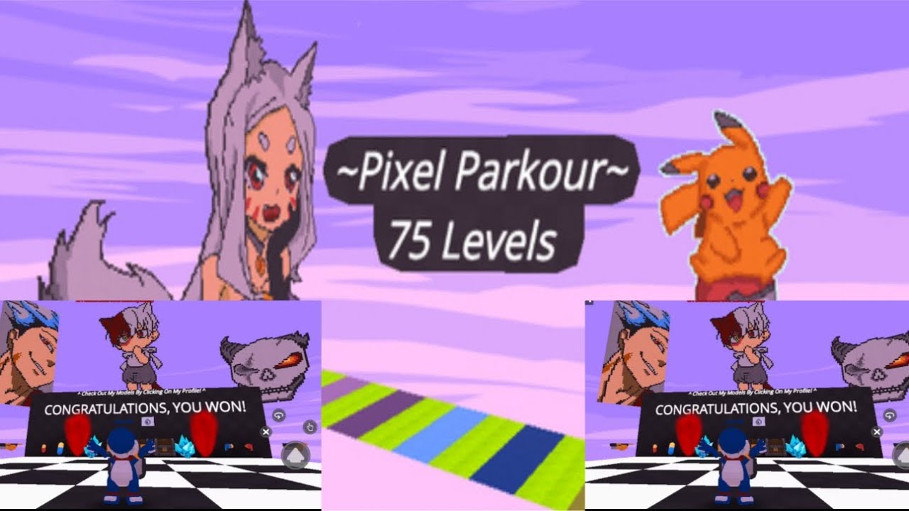 KoGaMa Parkour, ~Pixel Parkour~ 75 levels 🏃 - YouTube