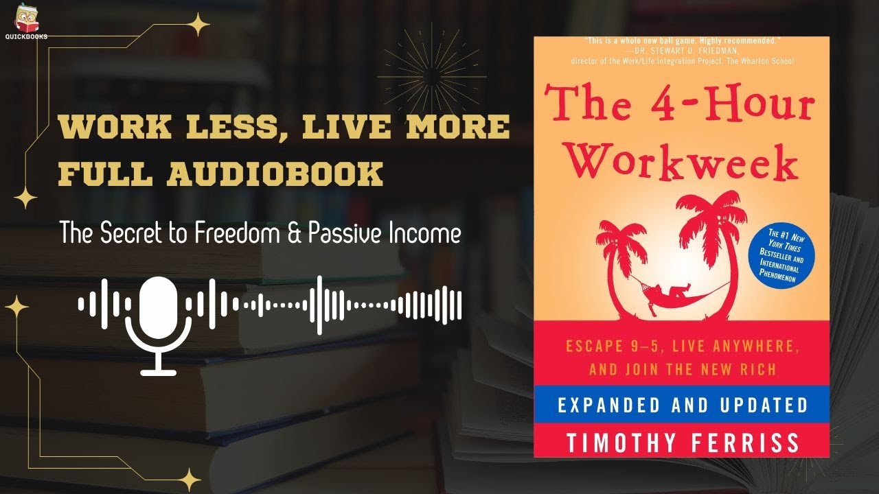Tim Ferriss' 4 Hour Work Week REVEALED In This Audio Book Summary ...