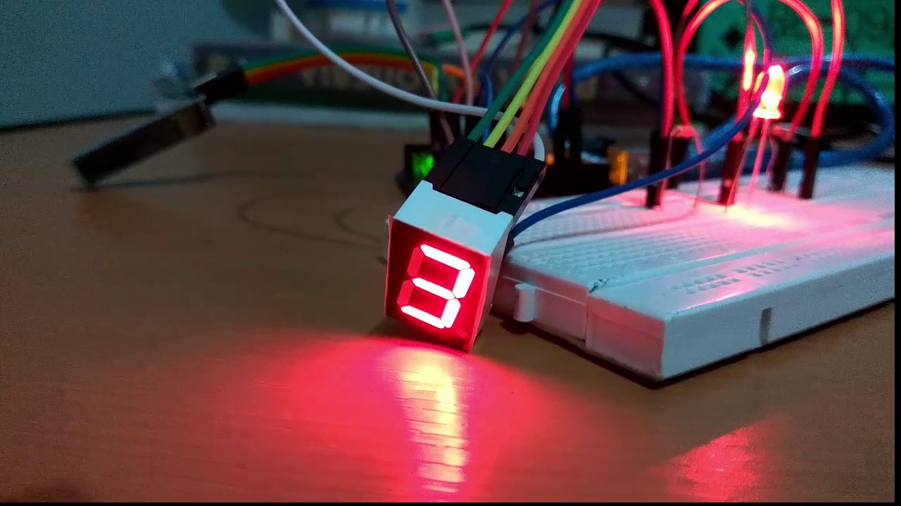 Arduino : Bluetooth Test counting Seven Segment With Android - YouTube