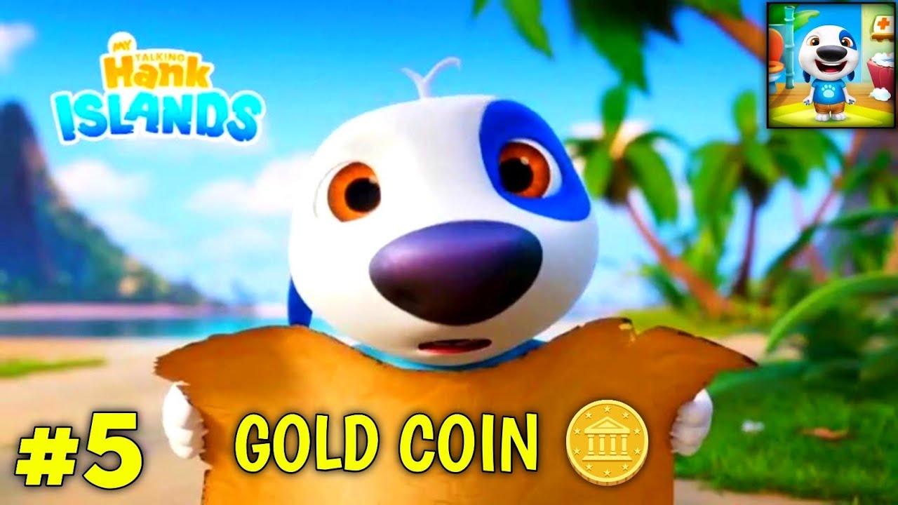 MY TALKING HANK ISLANDS GAME I'AM RICH DOG RABBIT FIND GOLD COINS ...