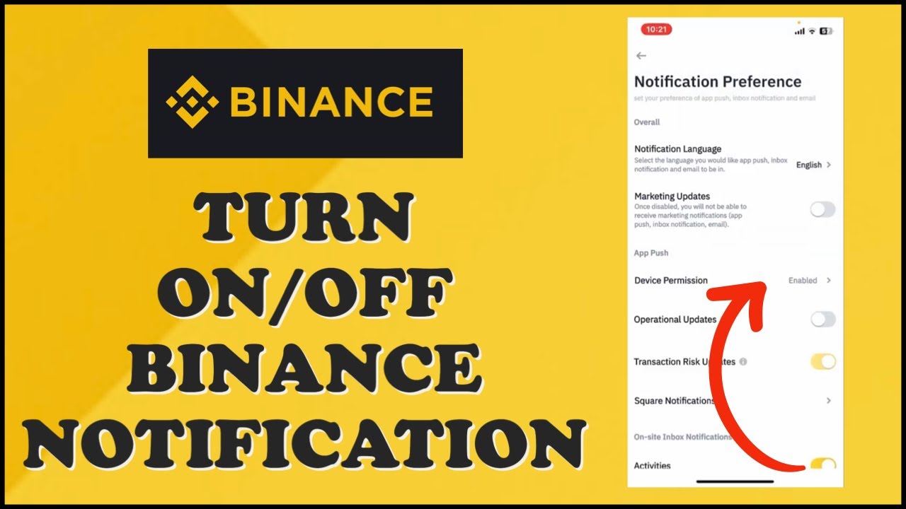 How To Turn On/Off Binance Notifications On Binance App 2024? - YouTube