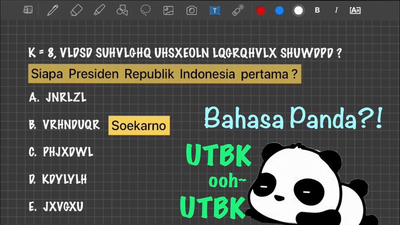 Tips Mengerjakan Soal Bahasa Panda UTBK - YouTube
